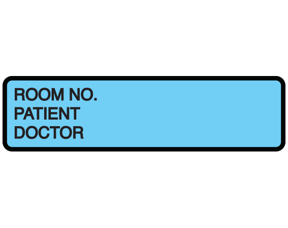 Patient Chart Colored Binder Labels - Shamrock Labels