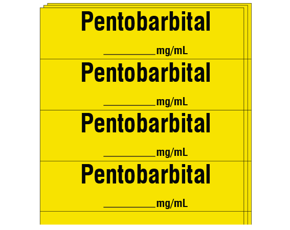 SA-2003-PK Anesthesia Labels for Syringe Identification