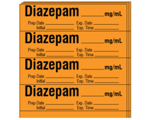 SA-210-EXP-PK Anesthesia Labels for Syringe Identification