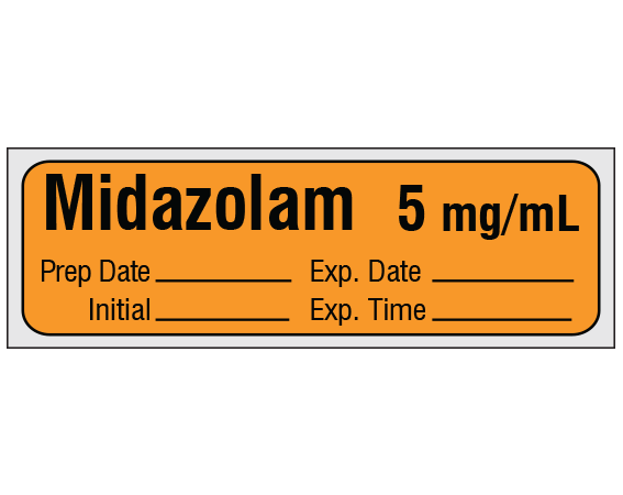 SA-219-EXP-PRE Anesthesia Labels for Syringe Identification