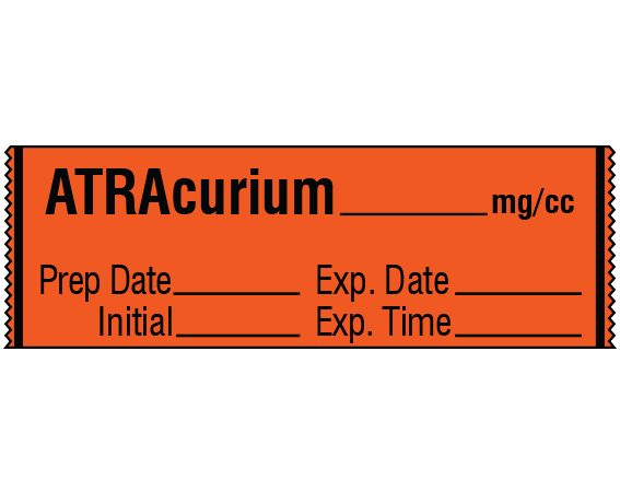 SA-2210-EXP Anesthesia Labeling Tape for Syringe Identification