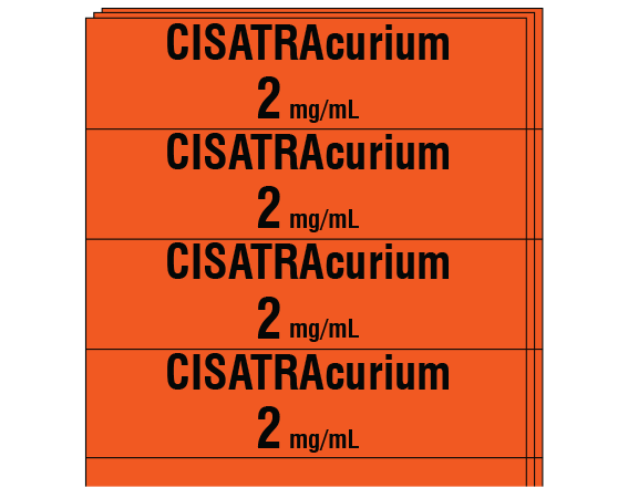 SA-2228-PK Anesthesia Labels for Syringe Identification