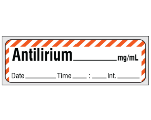 SA-234-DTI-PRE Anesthesia Labels for Syringe Identification