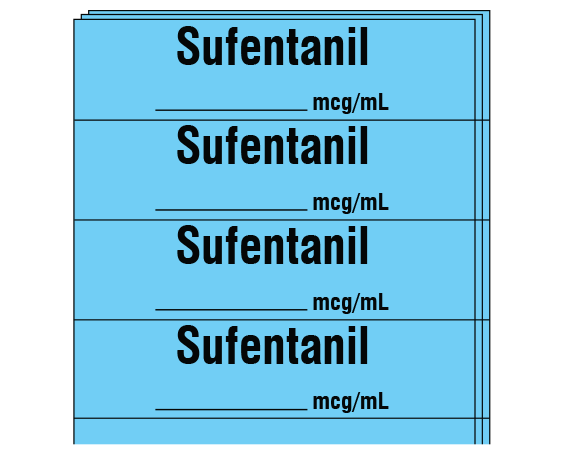 SA-2419-PK Anesthesia Labels for Syringe Identification