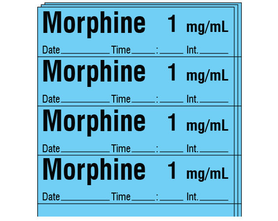 SA-2427-DTI-PK Anesthesia Labels for Syringe Identification