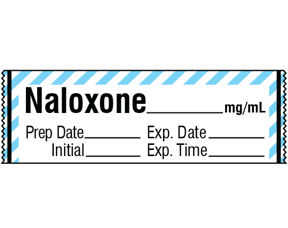 SA-251-EXP Anesthesia Labeling Tape for Syringe Identification