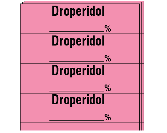 SA-27-PK Anesthesia Labels for Syringe Identification