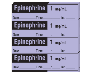 SA-2807-DTI-PK Anesthesia Labels for Syringe Identification