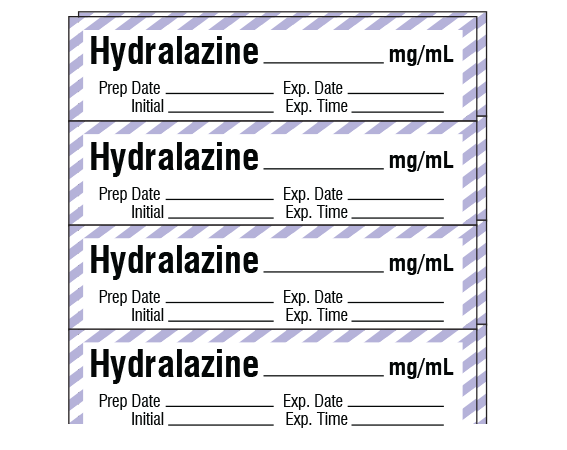SA-2911-EXP-PK Anesthesia Labels for Syringe Identification