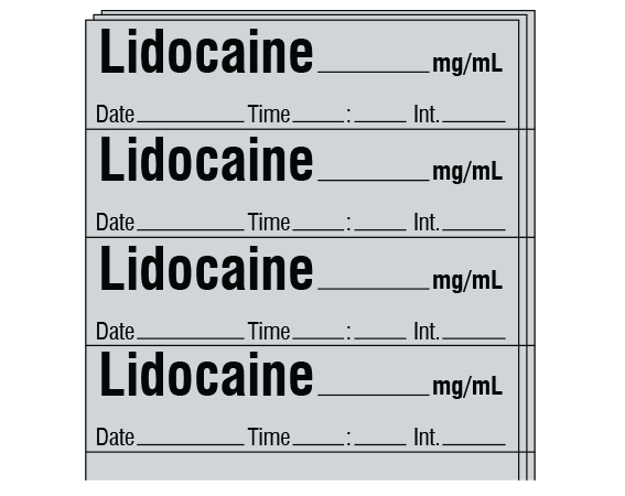 SA-300-DTI-PK Anesthesia Labels for Syringe Identification