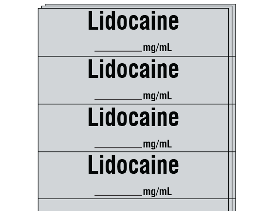 SA-300-PK Anesthesia Labels for Syringe Identification