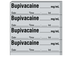 SA-302-DTI-PK Anesthesia Labels for Syringe Identification