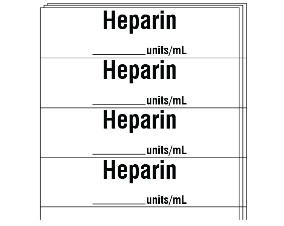SA-320-PK Anesthesia Labels for Syringe Identification