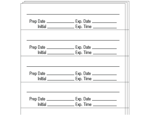 SA-3216-EXP-PK Anesthesia Labels for Syringe Identification
