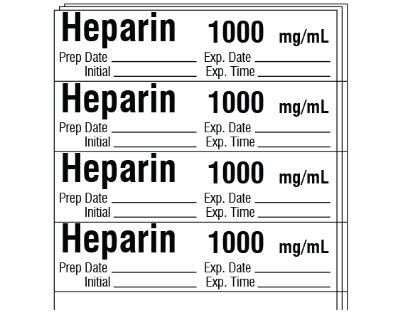 SA-3260-EXP-PK Anesthesia Labels for Syringe Identification