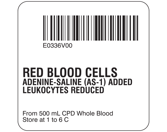 SB128-20-26 ISBT 128 Red Blood Cell Product Labels