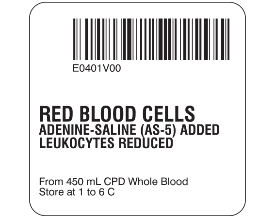 SB128-20-28 ISBT 128 Red Blood Cell Product Labels