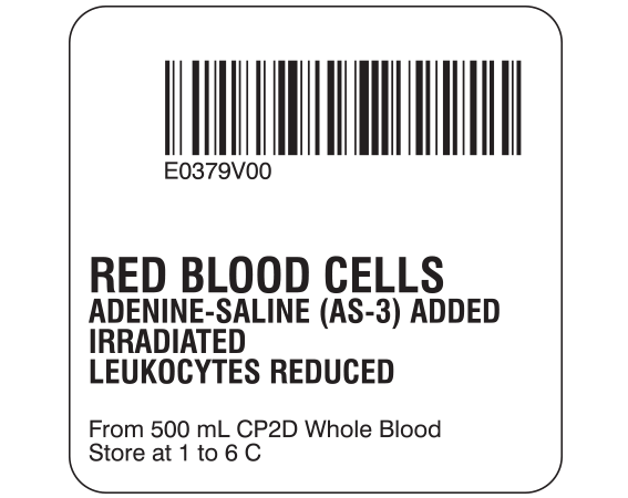 SB128-20-57 ISBT 128 Red Blood Cell Product Labels