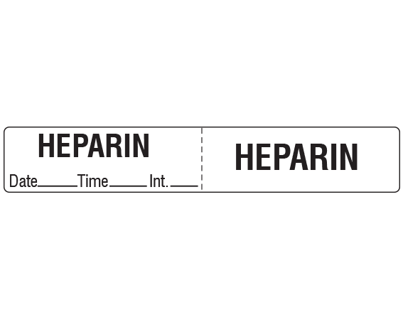TCL-10-34 Color Coded IV Tubing Control Labels