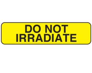 UPCR-1350 Blood Collection Irradiation Labels