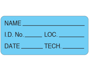 UPCR-6075 Blood Collection Patient ID Labels