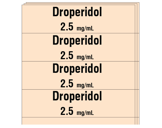 SA-264-PK Anesthesia Labels for Syringe Identification
