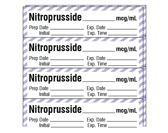 SA-2917-EXP-PK Anesthesia Labels for Syringe Identification