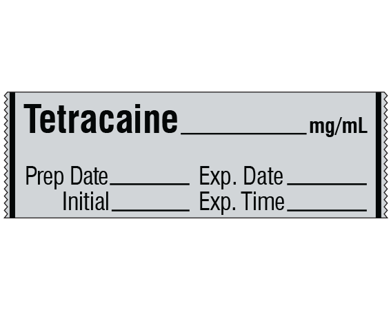 SA-3017-EXP Anesthesia Labeling Tape for Syringe Identification