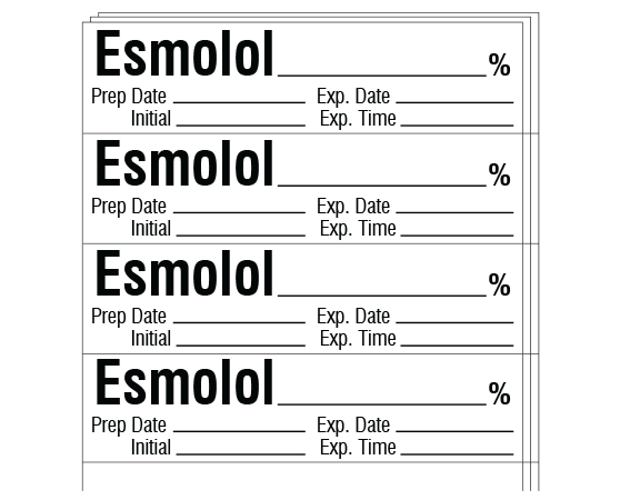 SA-3212-EXP-PK Anesthesia Labels for Syringe Identification