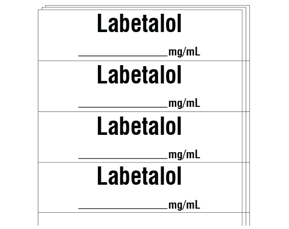 SA-3213-PK Anesthesia Labels for Syringe Identification