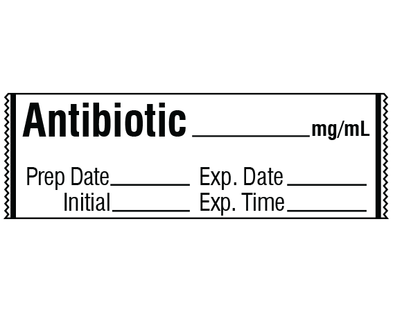 SA-3225-EXP Anesthesia Labeling Tape for Syringe Identification