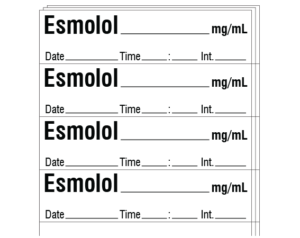 SA-3230-DTI-PK Anesthesia Labels for Syringe Identification