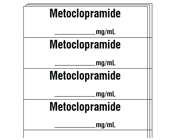 SA-3234-PK Anesthesia Labels for Syringe Identification