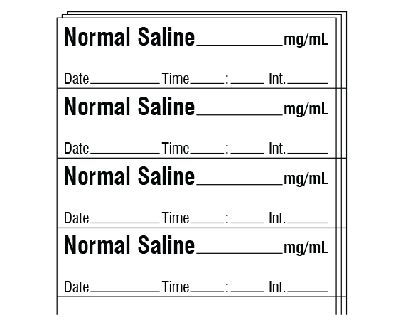 SA-3235-DTI-PK Anesthesia Labels for Syringe Identification