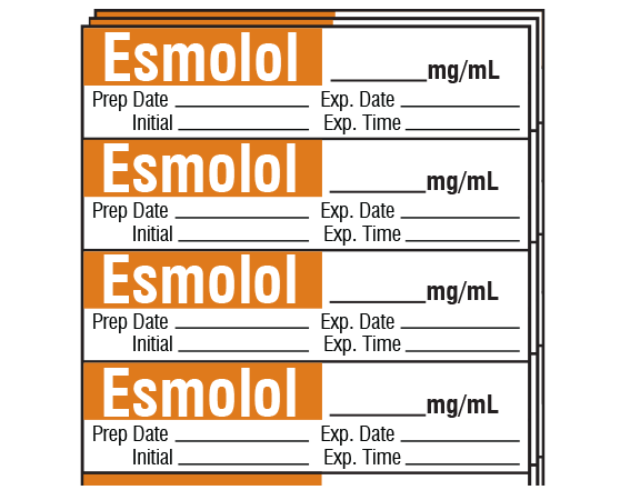 SA-331-EXP-PK Anesthesia Labels for Syringe Identification