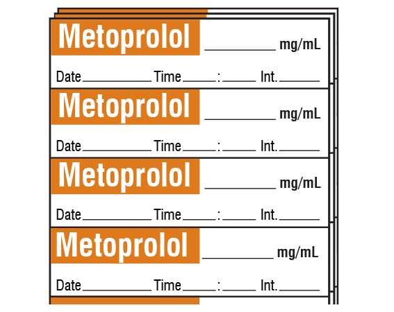 SA-336-DTI-PK Anesthesia Labels for Syringe Identification