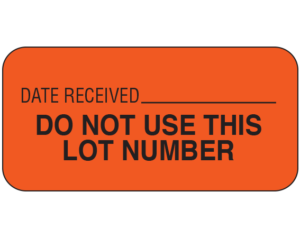 UPCR-3017 Labels for Quality Control