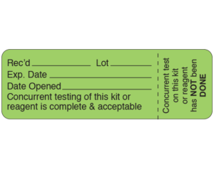 UPCR-7022 Labels for Quality Control