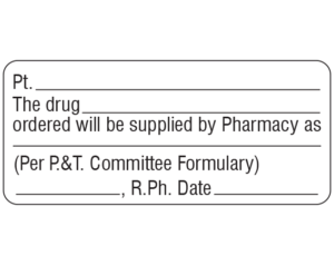 DSL-200 Ancillary Labels for the Pharmacy