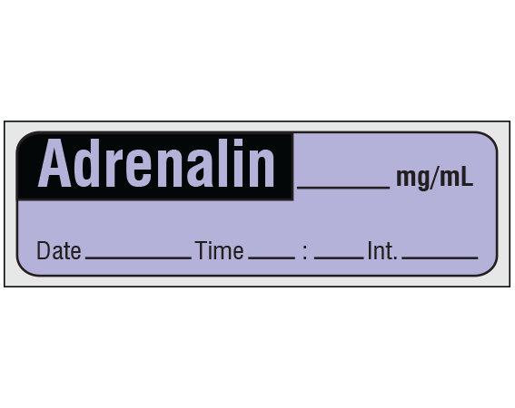 SA-287-DTI-PRE Anesthesia Labels for Syringe Identification
