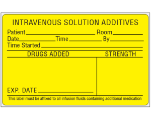 Medication Added Labels Archives - Shamrock Labels