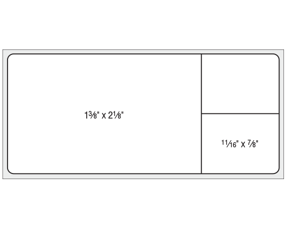THERM-1458R Thermal Labels for Softlab Software