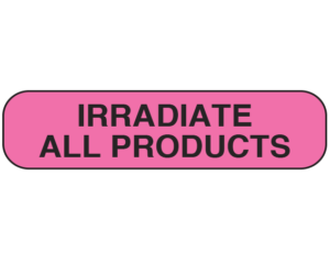 UPCR-1335 Blood Collection Irradiation Labels