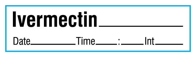 SAV-965-DTI-PK Anesthesia Labels for Syringe Identification