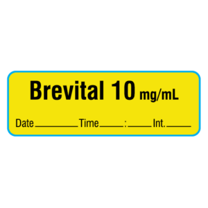 SA-208-DTI-PRE Anesthesia Labels for Syringe Identification