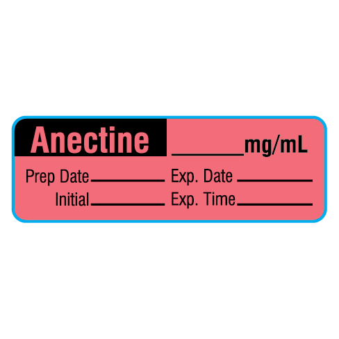 SA-227-EXP-PRE Anesthesia Labels for Syringe Identification
