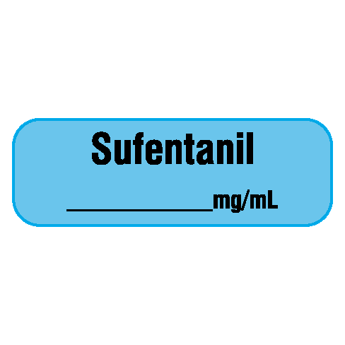 SA-245-PRE Anesthesia Labels for Syringe Identification