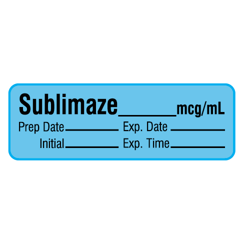 SA-246-EXP-PRE Anesthesia Labels for Syringe Identification
