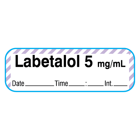 SA-2914-DTI-PRE Anesthesia Labels for Syringe Identification